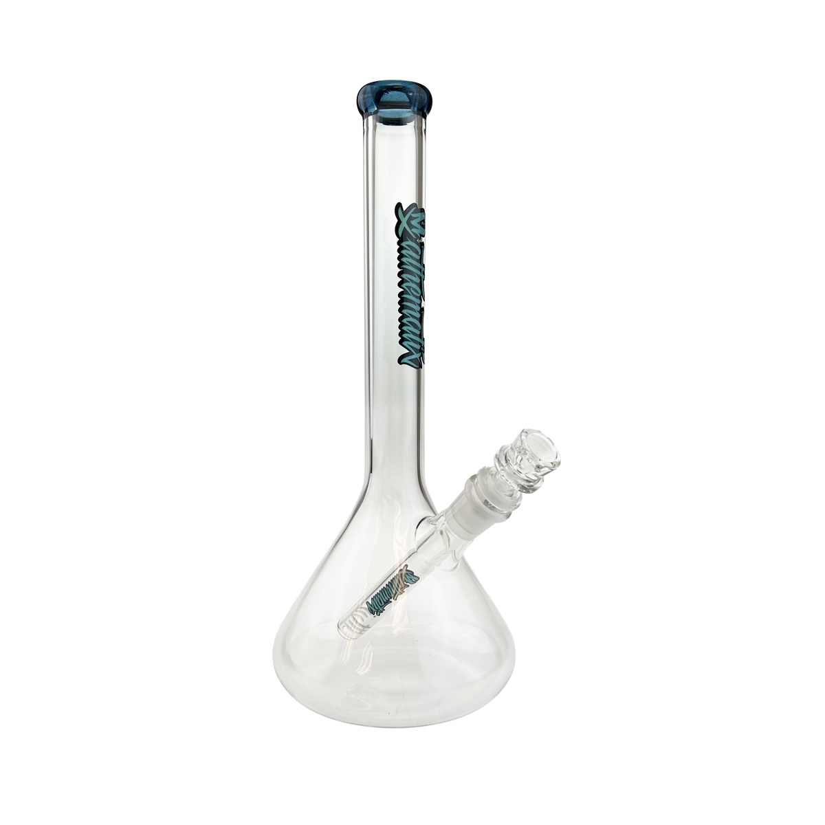 12″ Mathematix Clear Beaker w/ Colored Lip – Groovy Glassware