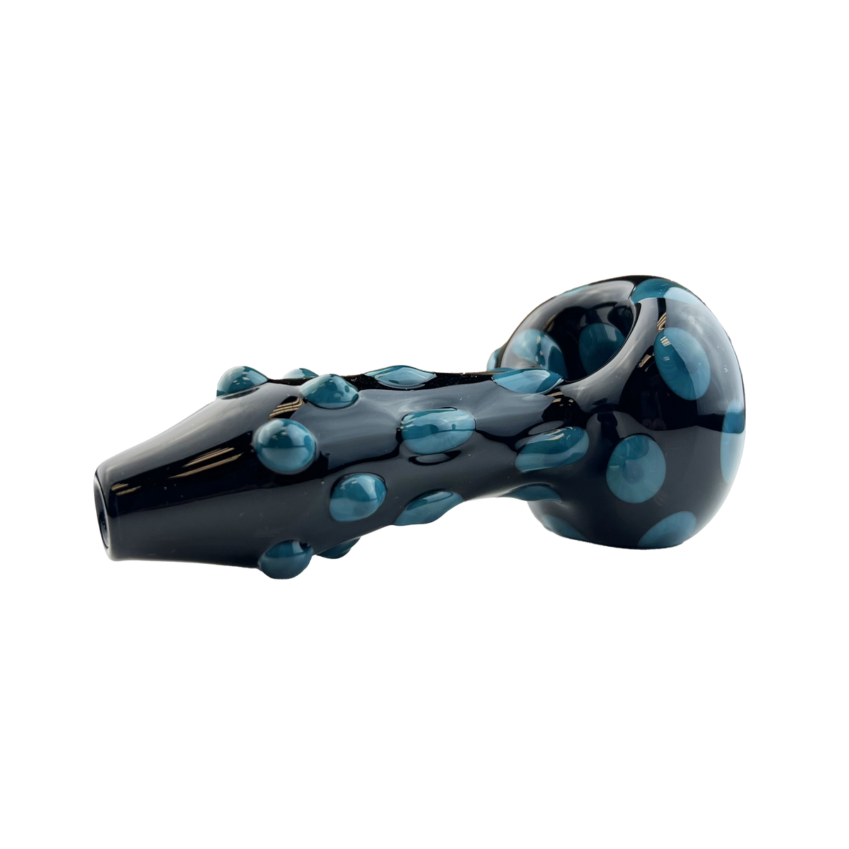 Groovy Glass - Black Lumpy Honeycomb Pipe – Groovy Glassware