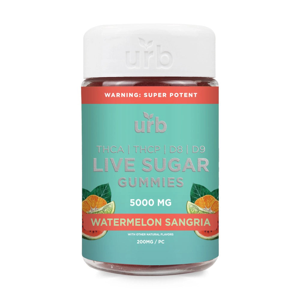 Urb THCA Live Sugar Gummies 5000mg – Groovy Glassware