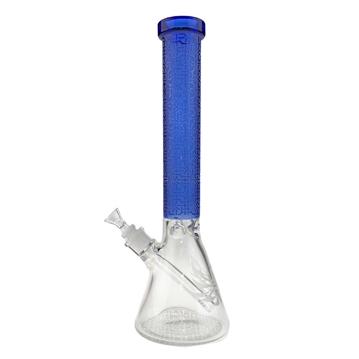 16'' Color Sandblasted Beaker Waterpipe – Groovy Glassware