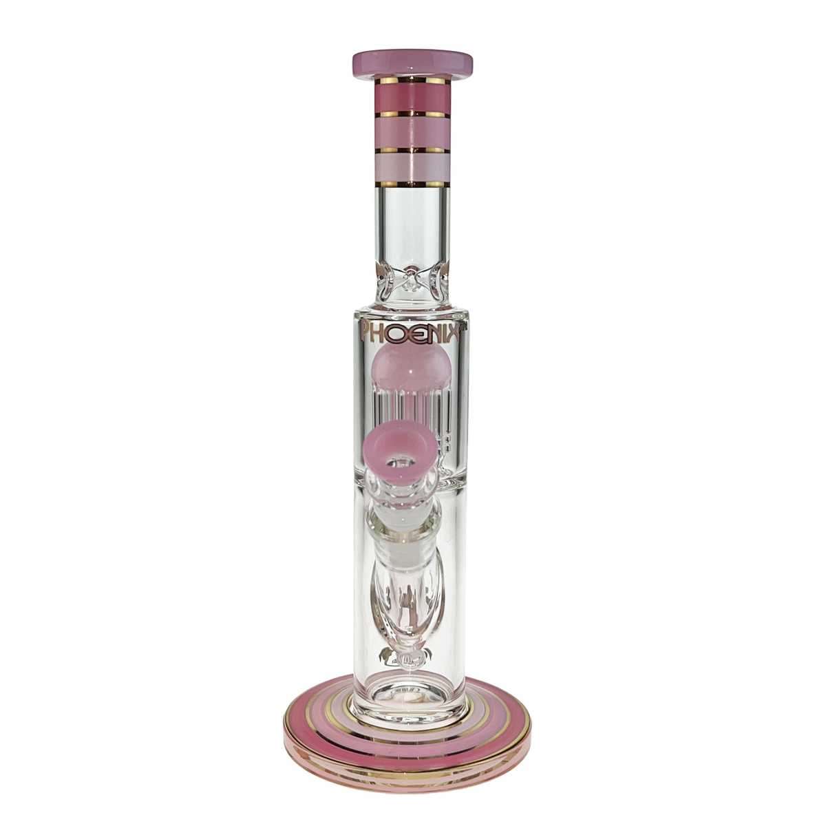 12'' Phoenix Tree Perc w/ Color & Gold Line – Groovy Glassware