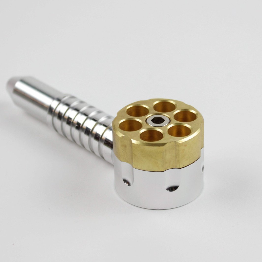 Six Shooter Revolver Pipe – Groovy Glassware