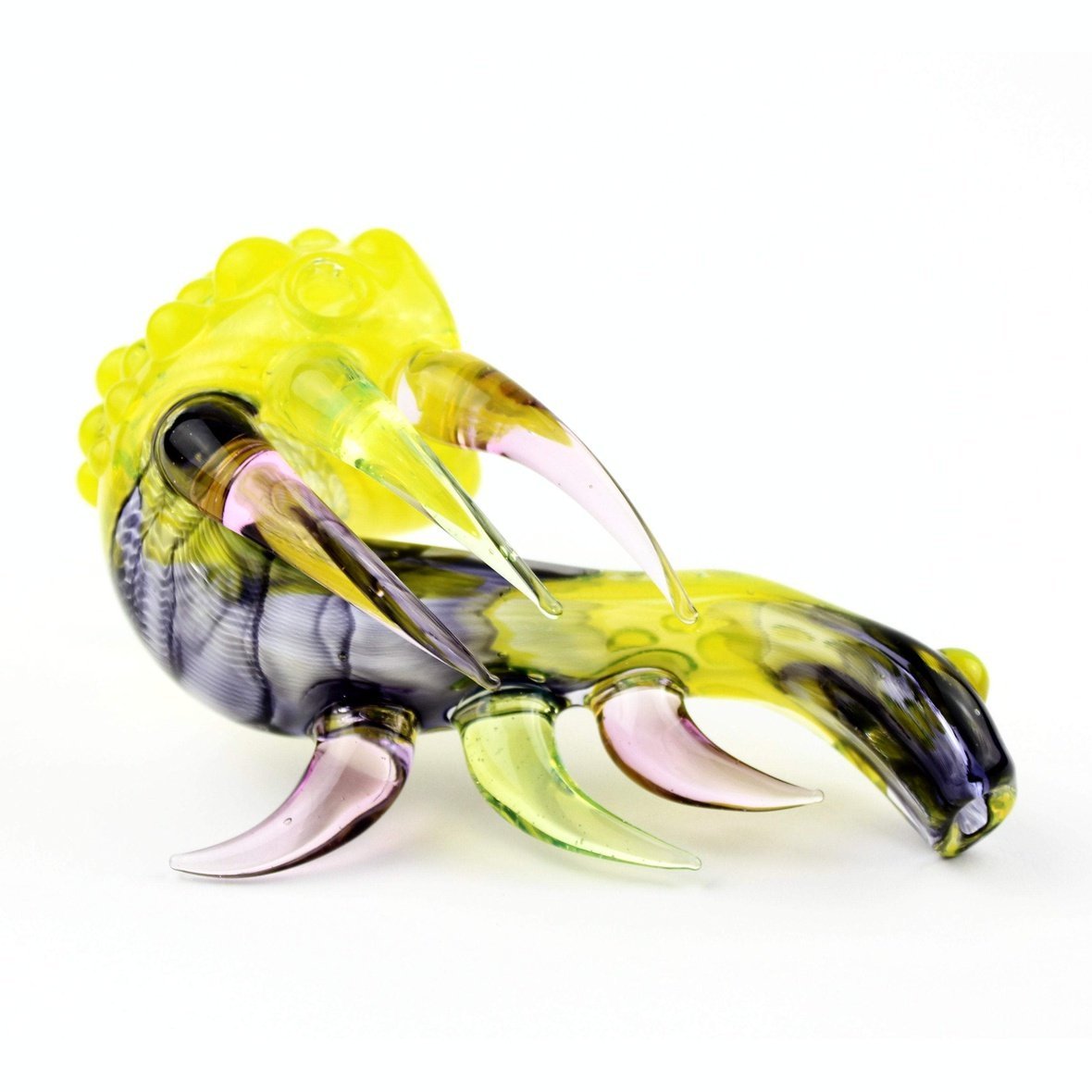 Yellow/Purple Neblock – Groovy Glassware