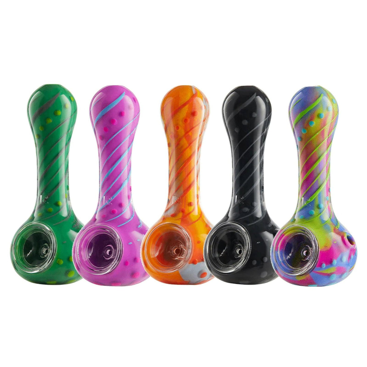 Eyce Oraflex Spoon Pipe - Floral – Groovy Glassware