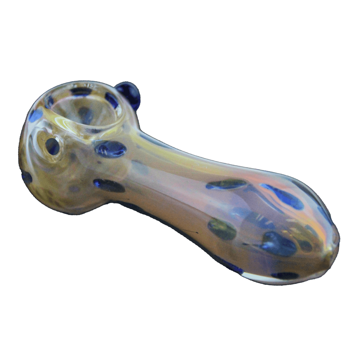 3'' Gold Fumed Pipe w/ Color Dots – Groovy Glassware